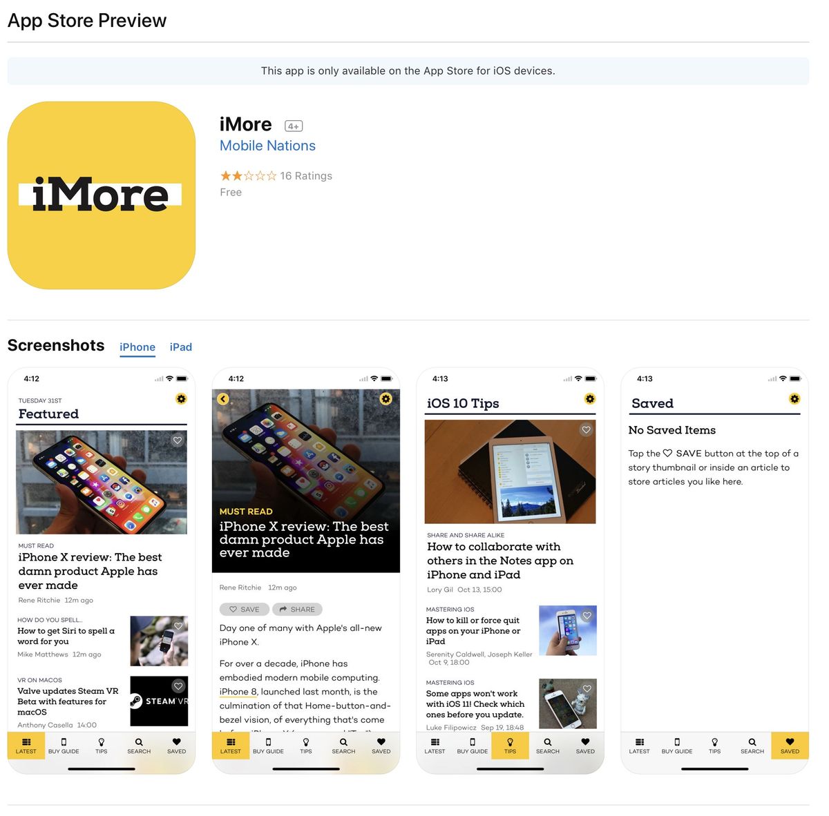 App Store listings on the web have a whole new design | iMore