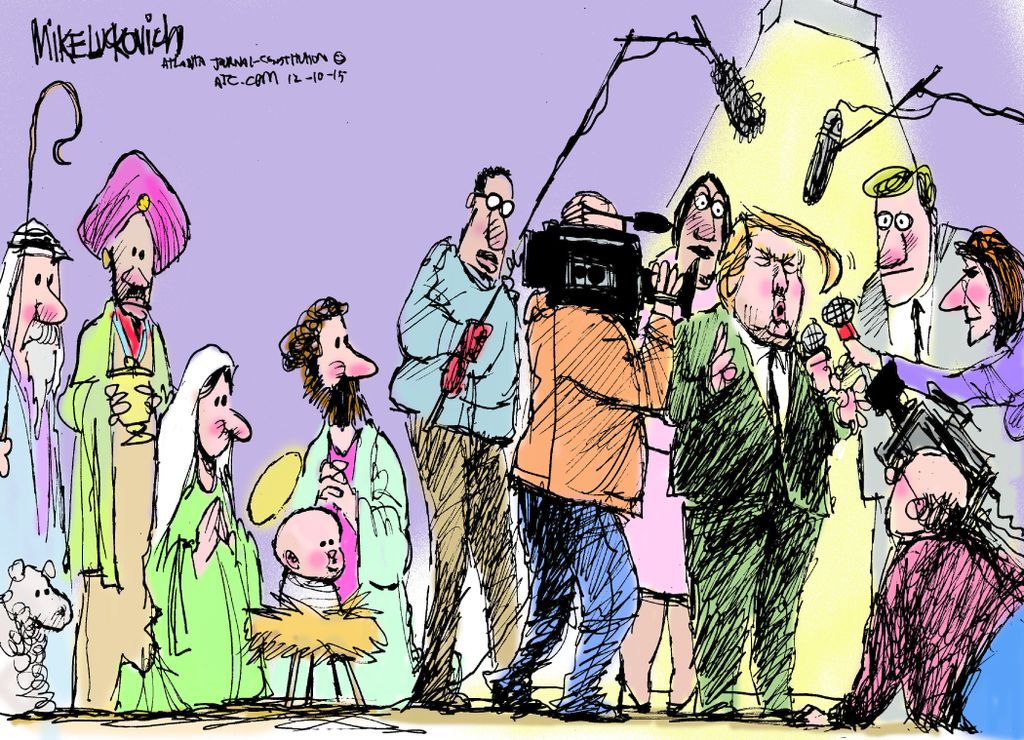 Political cartoon Christmas Trump Media | The Week