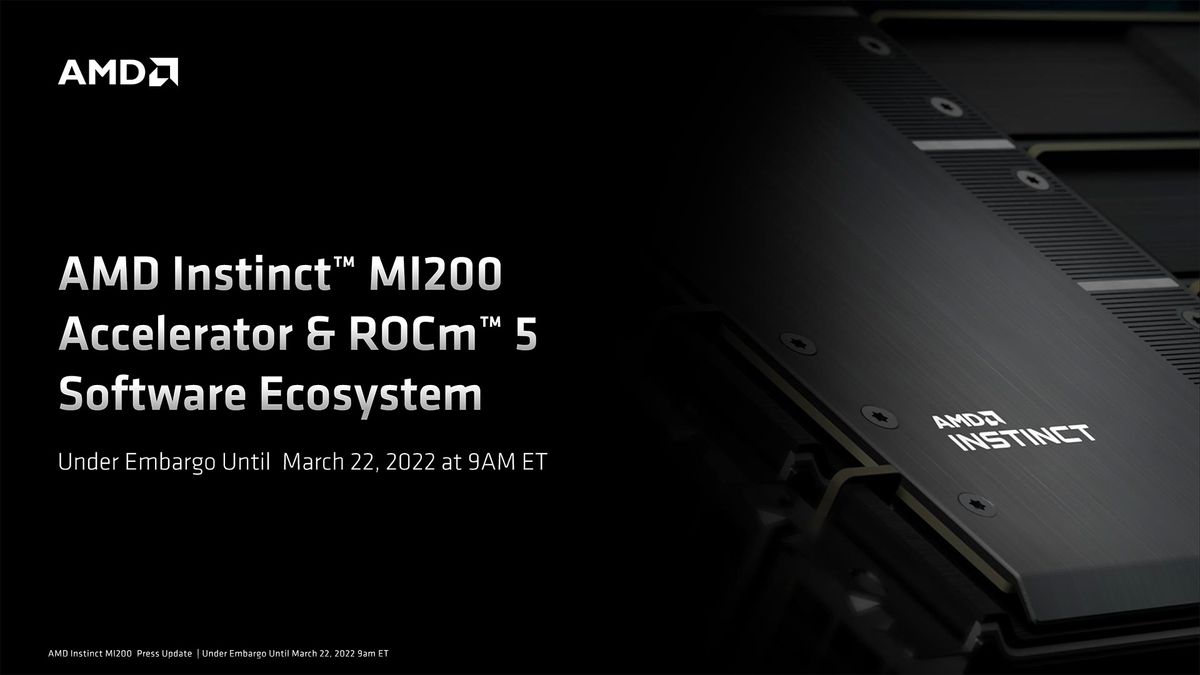 AMD Reveals Instinct MI210 PCIe Card for Exascale HPC | Tom's Hardware