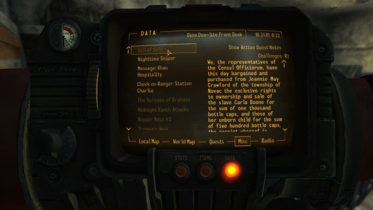 One For My Baby: A look back at Fallout: New Vegas's best quest | PC Gamer