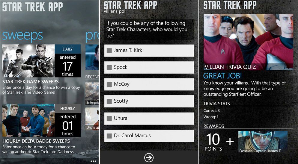 Live long and prosper with the Star Trek App for Windows Phone 8 ...