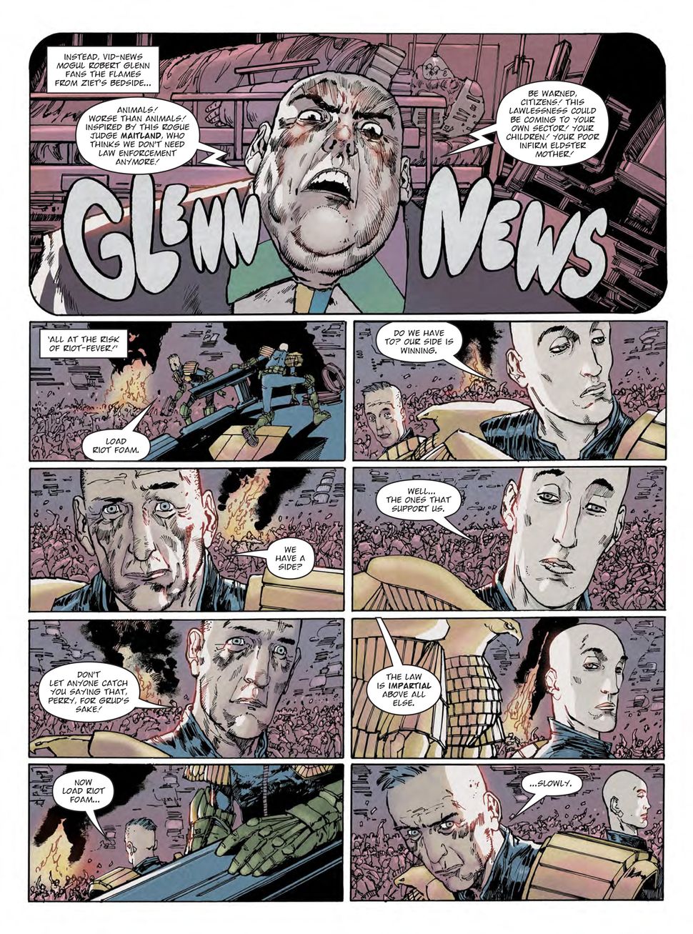 Judge Dredd just tackled "defund the police" in an instant classic ...