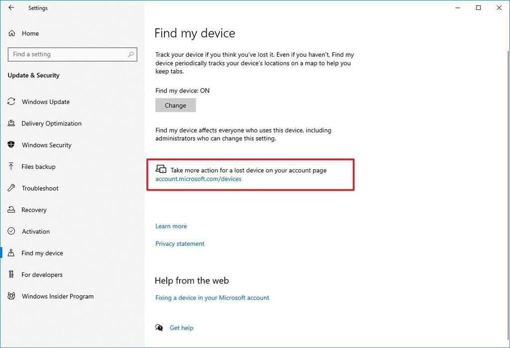 How to configure Find My Device on Windows 10 | Windows Central