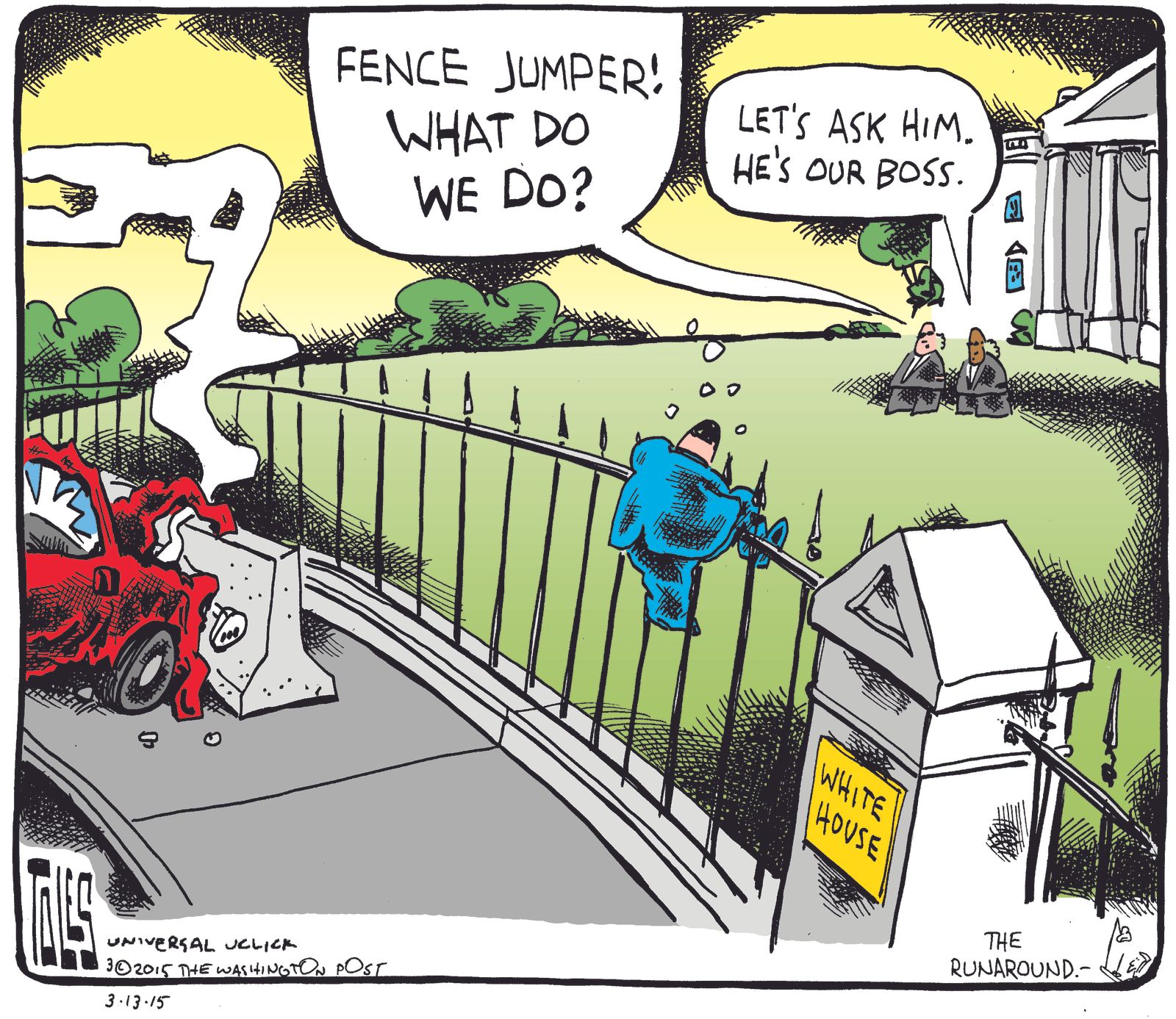 Political cartoon U.S. Secret Service | The Week