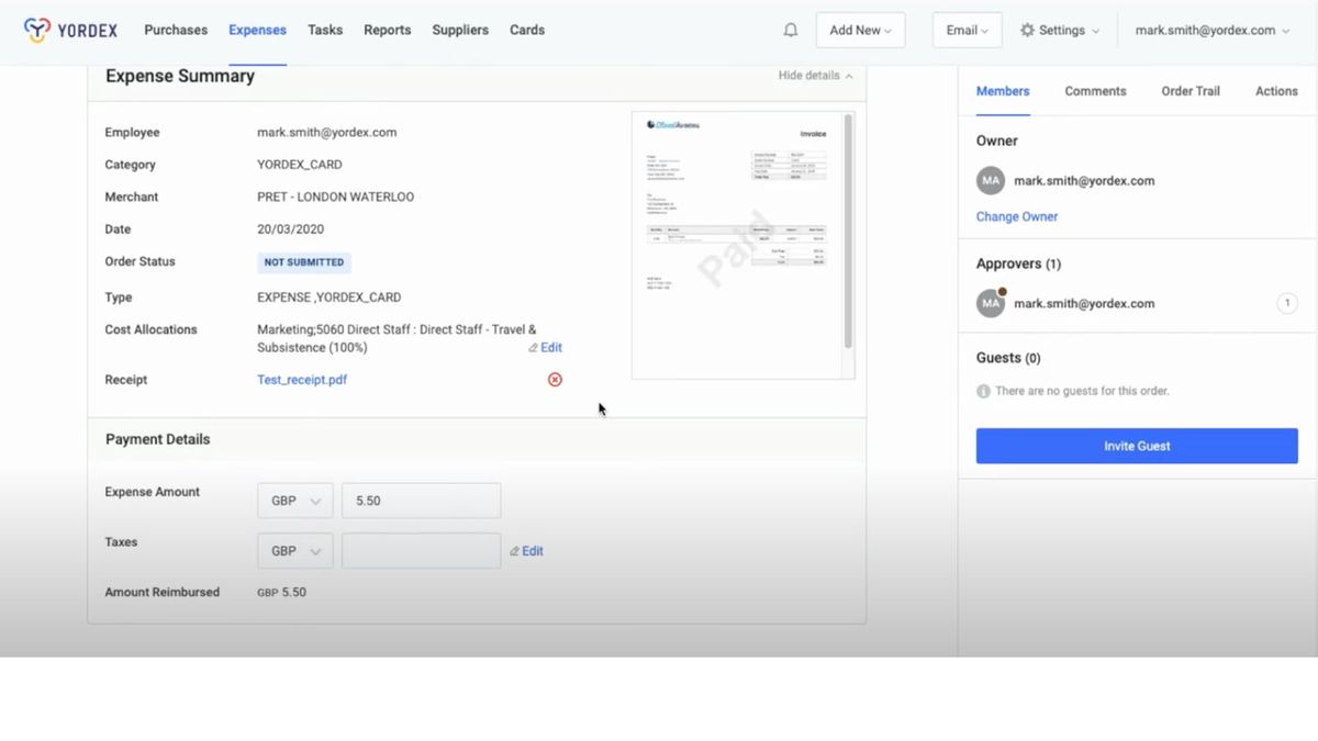 Yordex expense tracker | TechRadar