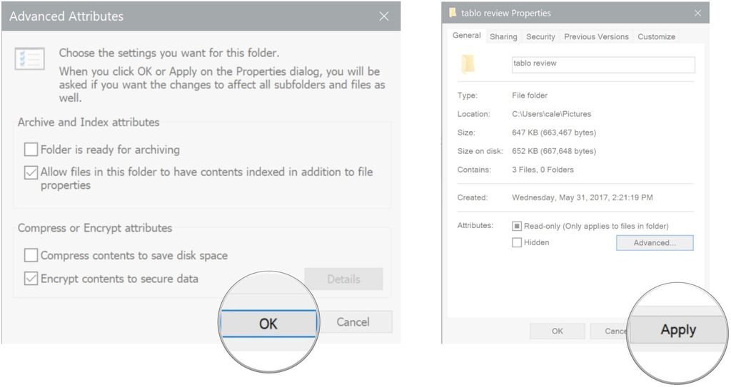 How to use EFS encryption to encrypt individual files and folders on ...