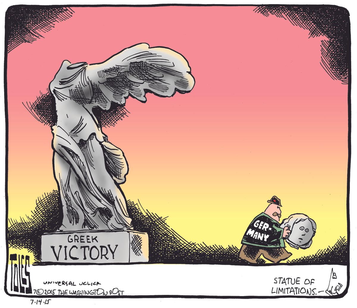 Editorial cartoon World Greece Germany | The Week