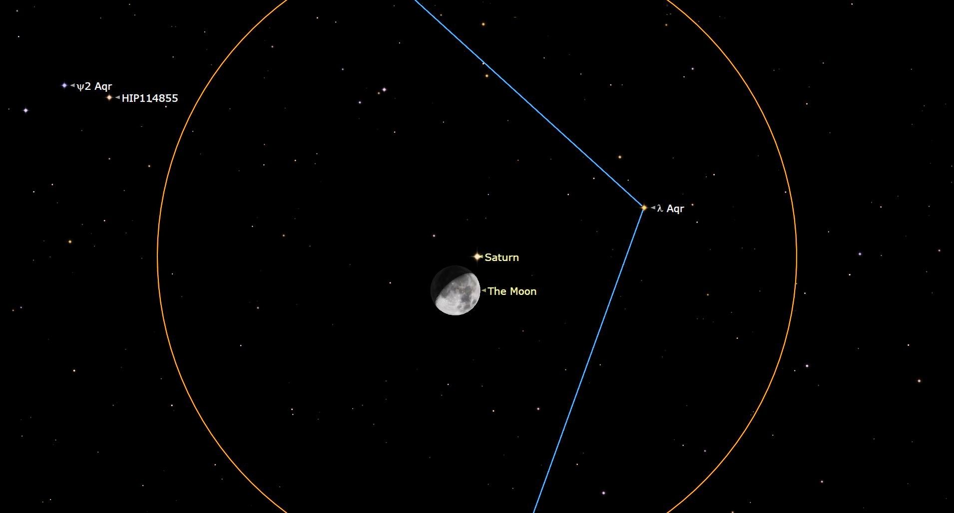Saturn and the moon put on a celestial show Sunday night. Here's how to ...