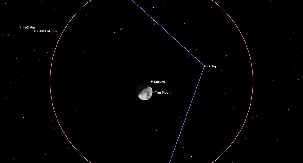Saturn and the moon put on a celestial show Sunday night. Here's how to ...