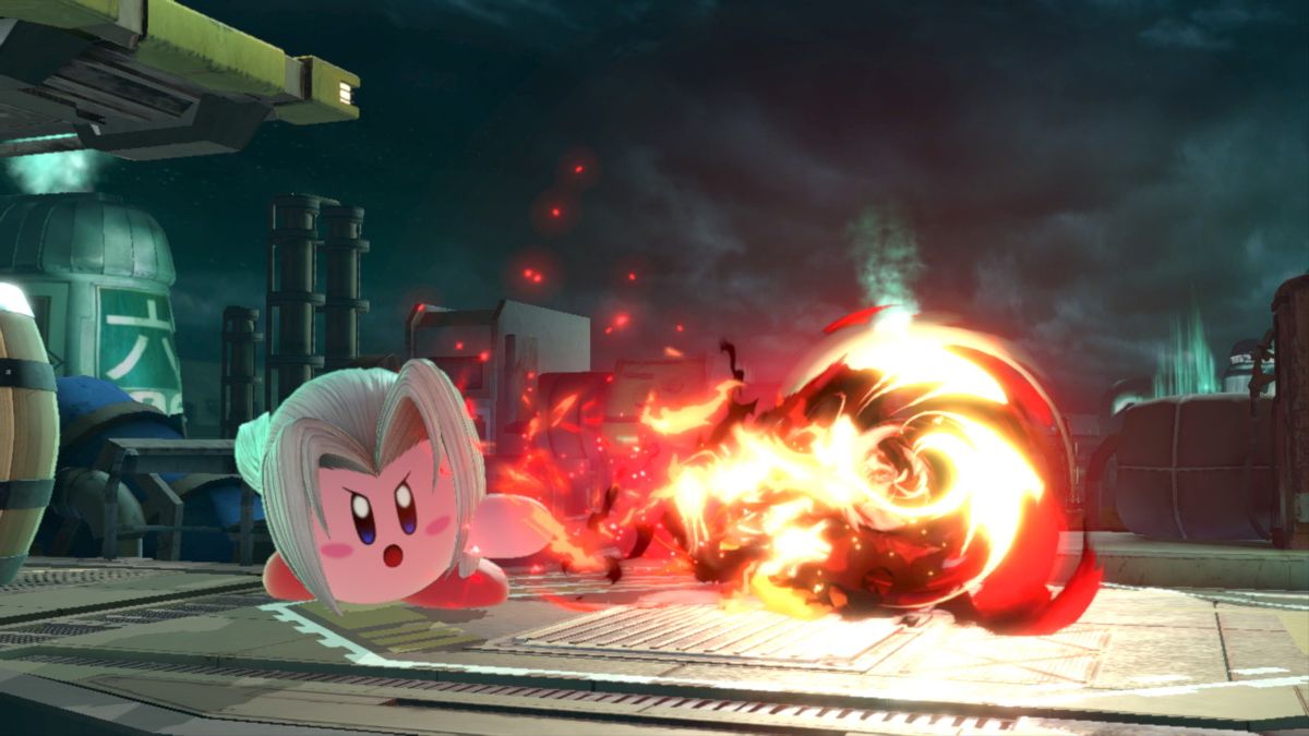 Here is what Kirby looks like after inhaling Sephiroth in Super Smash ...