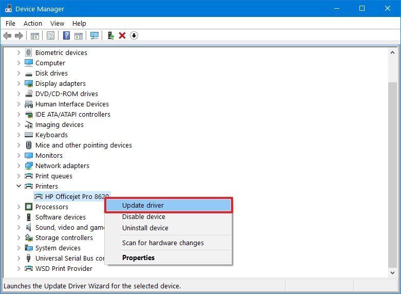 How to install a printer using the Windows Update Catalog driver on ...