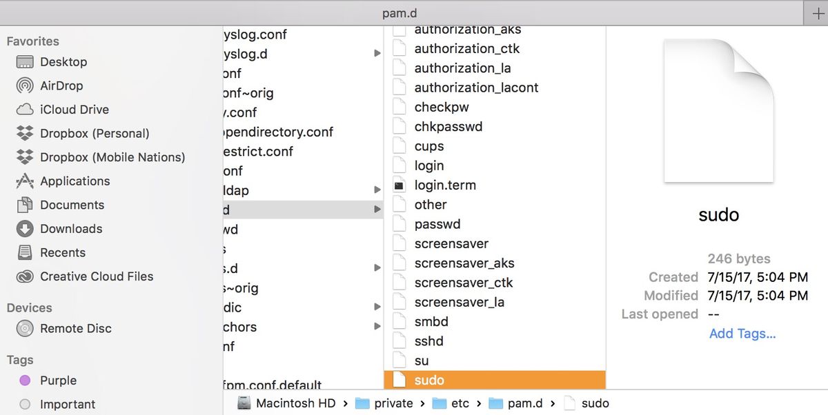 How to use sudo with Touch ID on your Mac | iMore
