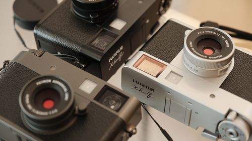 Digital cameras that look like film are trendy. I shoot both film and ...