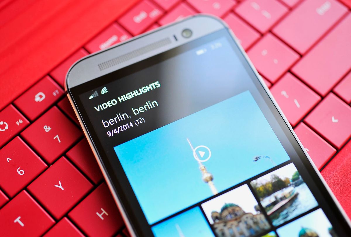 This is the HTC Video Highlights app for the HTC One for Windows ...