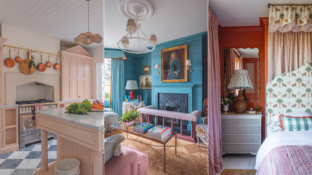 A Victorian house is transformed with bold color,pattern and decorative ...