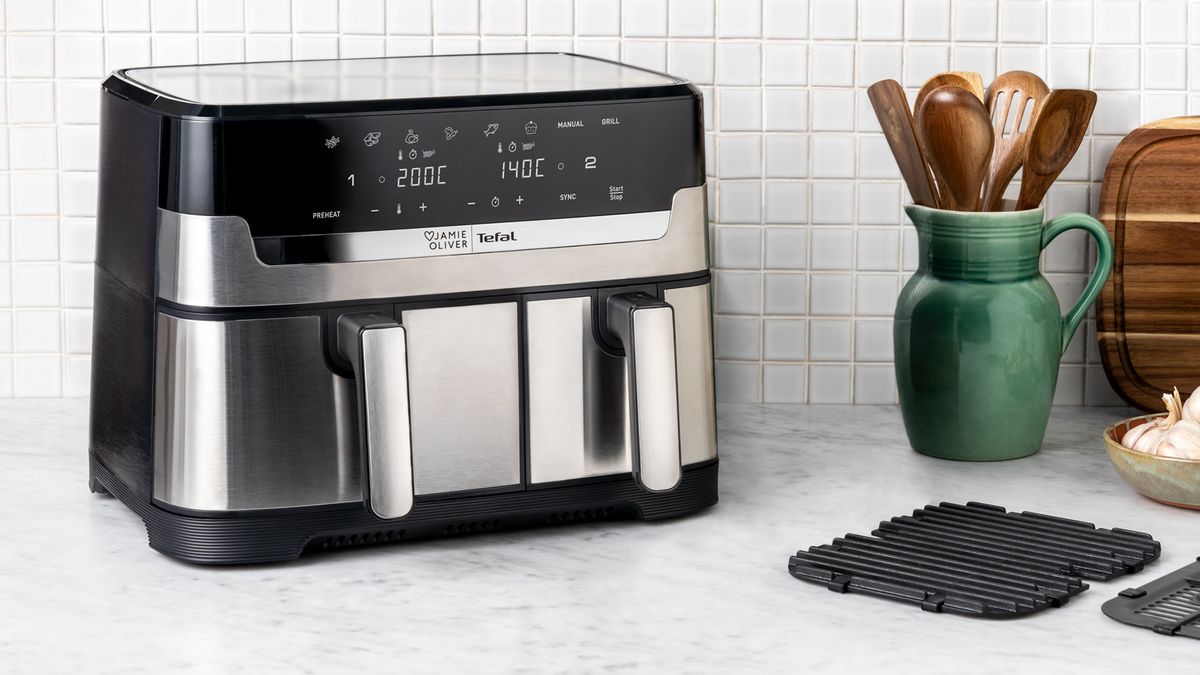 Jamie Oliver's air fryer hack doubles the cooking space | Ideal Home