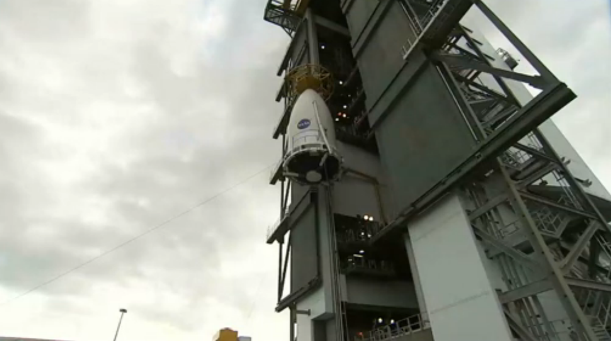 NASA's Next Mars Rover Hoisted Atop Rocket | Space