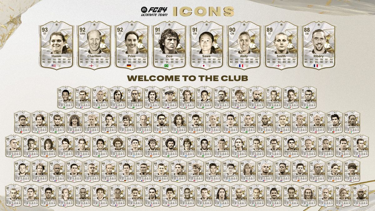 EA Sports FC 24 icons and heroes: Every legend card in Ultimate Team ...