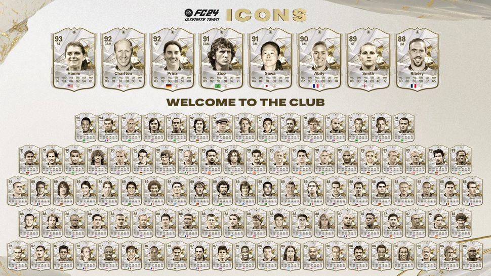 EA Sports FC 24 icons and heroes: Every legend card in Ultimate Team ...