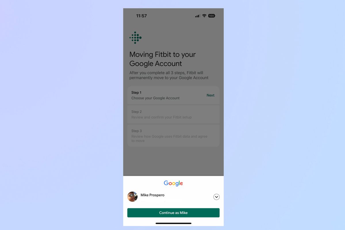 How to move your Fitbit account to a Google account | Tom's Guide