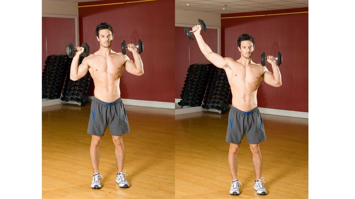 Alternating Dumbbell Shoulder Press With Variations | Coach