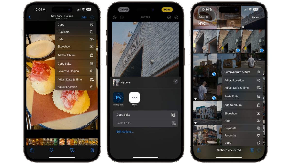 Your iPhone's Photos app has a hidden trick that makes editing multiple images quick and easy ...