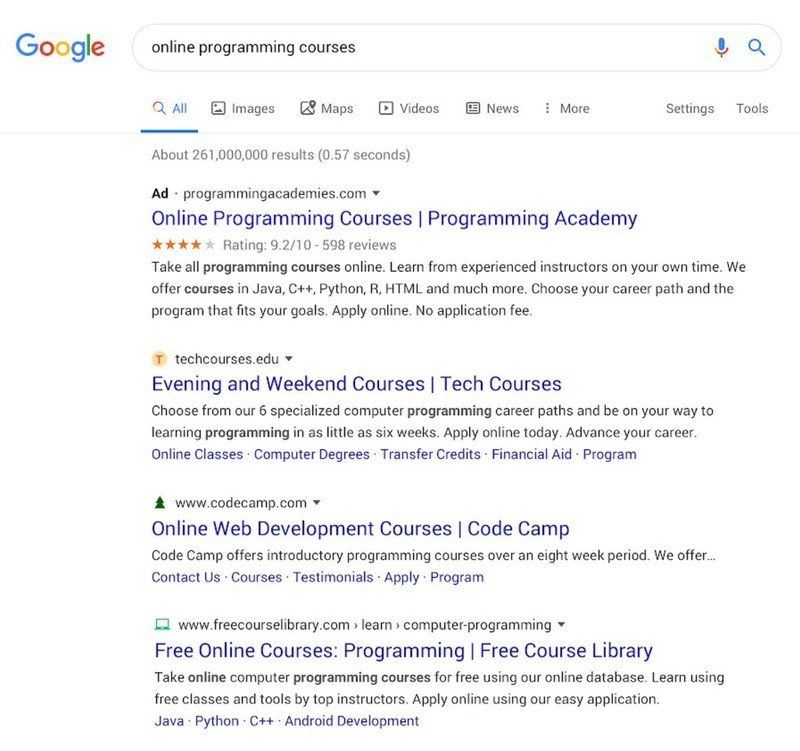 Google's colorful Search redesign for the desktop highlights ads, site ...