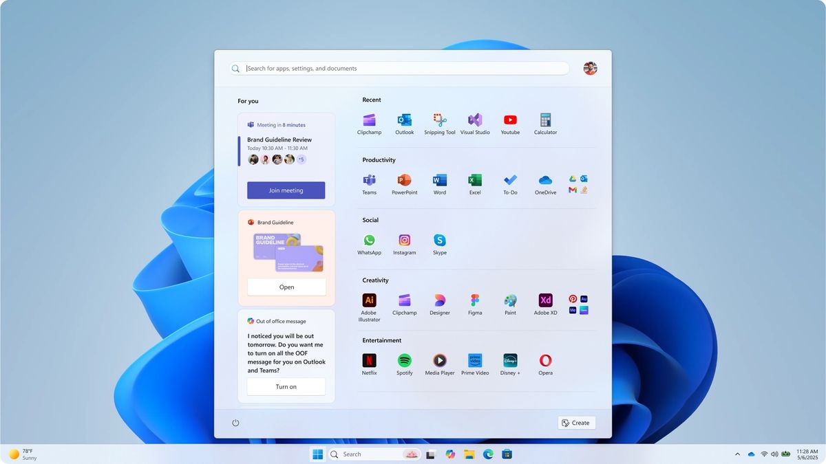 Microsoft shares look at scrapped Windows 11 Start menu designs ...
