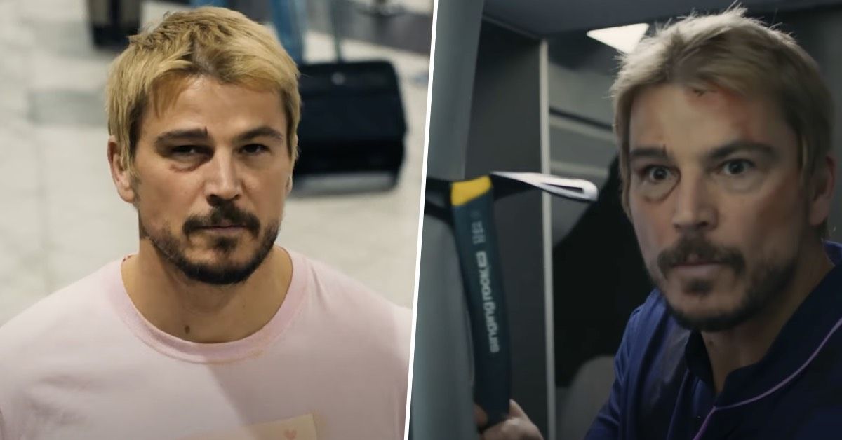 Trap star Josh Hartnett is stuck on a plane full of assassins in first ...