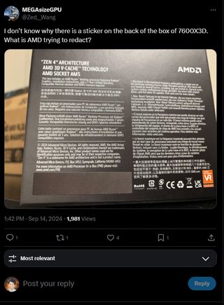 AMD hides Taiwan branding on Ryzen CPU packaging as it preps new chips ...