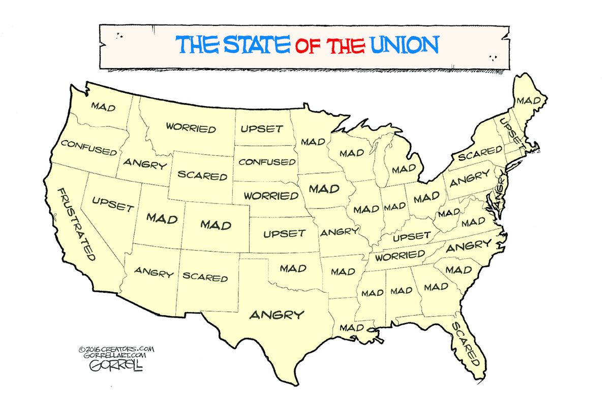 Political cartoon U.S. SOTU States | The Week
