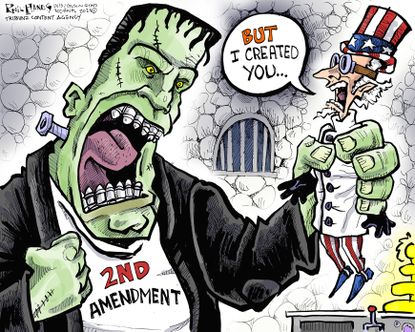 5 sharply observed cartoons about gun control | The Week