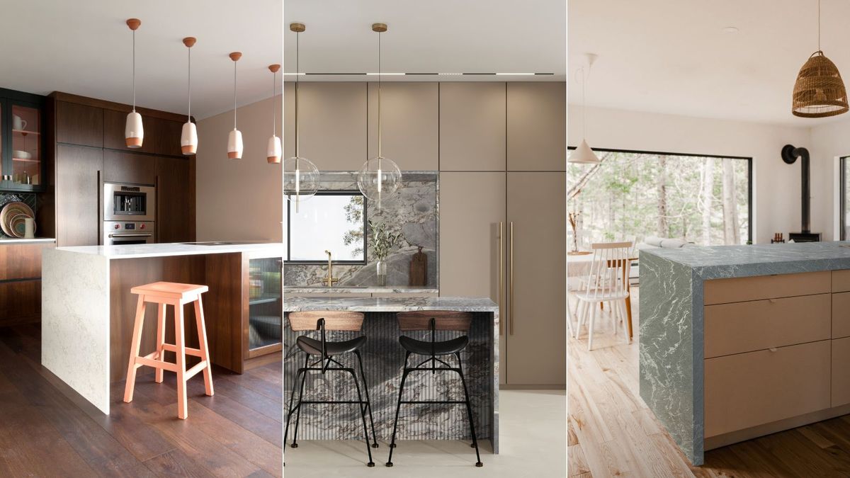 What is a waterfall countertop? Experts on the pros and cons | Homes ...