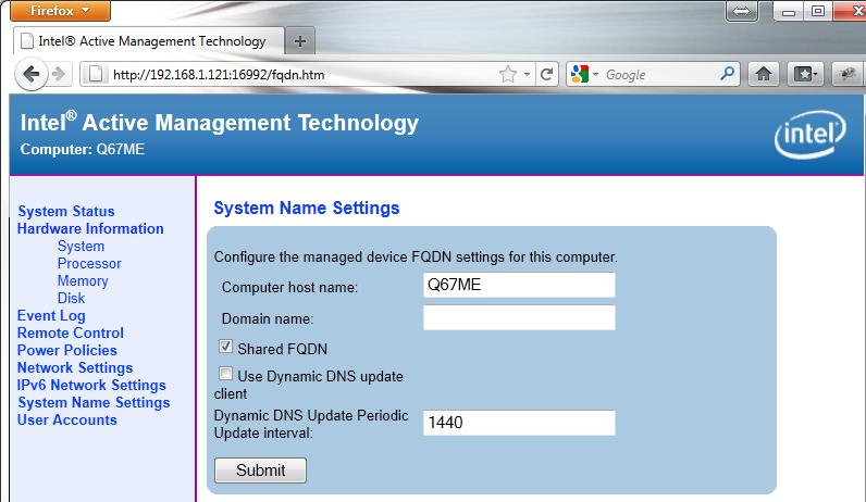Intel AMT Web Interface, Continued - Intel vPro: Three Generations Of ...