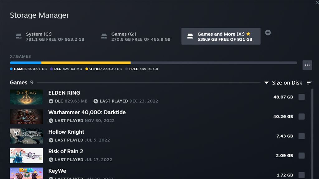 PSA: Steam has a hidden feature that lets you move your game installs ...
