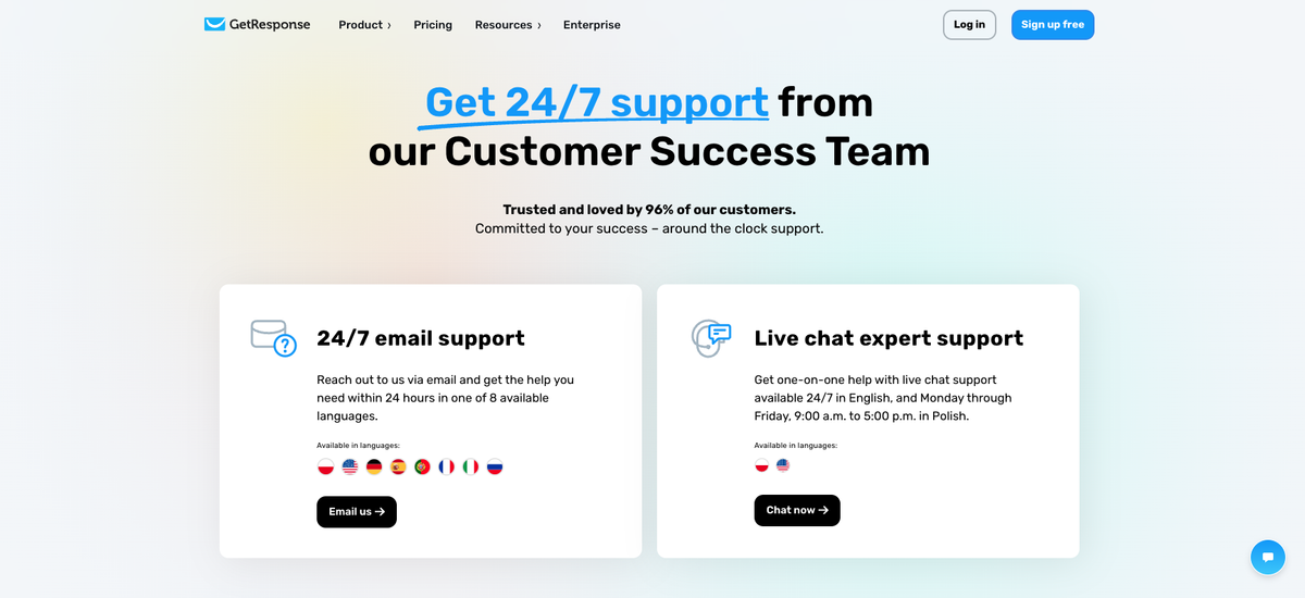 GetResponse AI website builder review 2024 | TechRadar