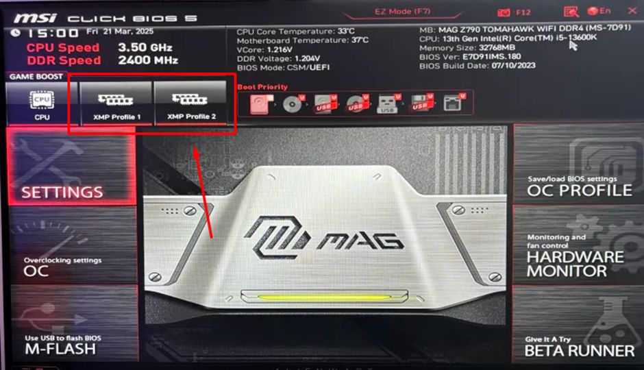 How to enable XMP | TechRadar