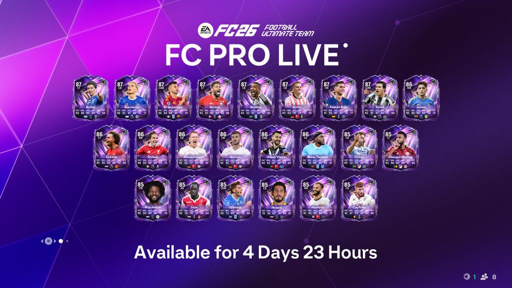 FC 26 FC Pro Live Tracker and linked pros list | GamesRadar+