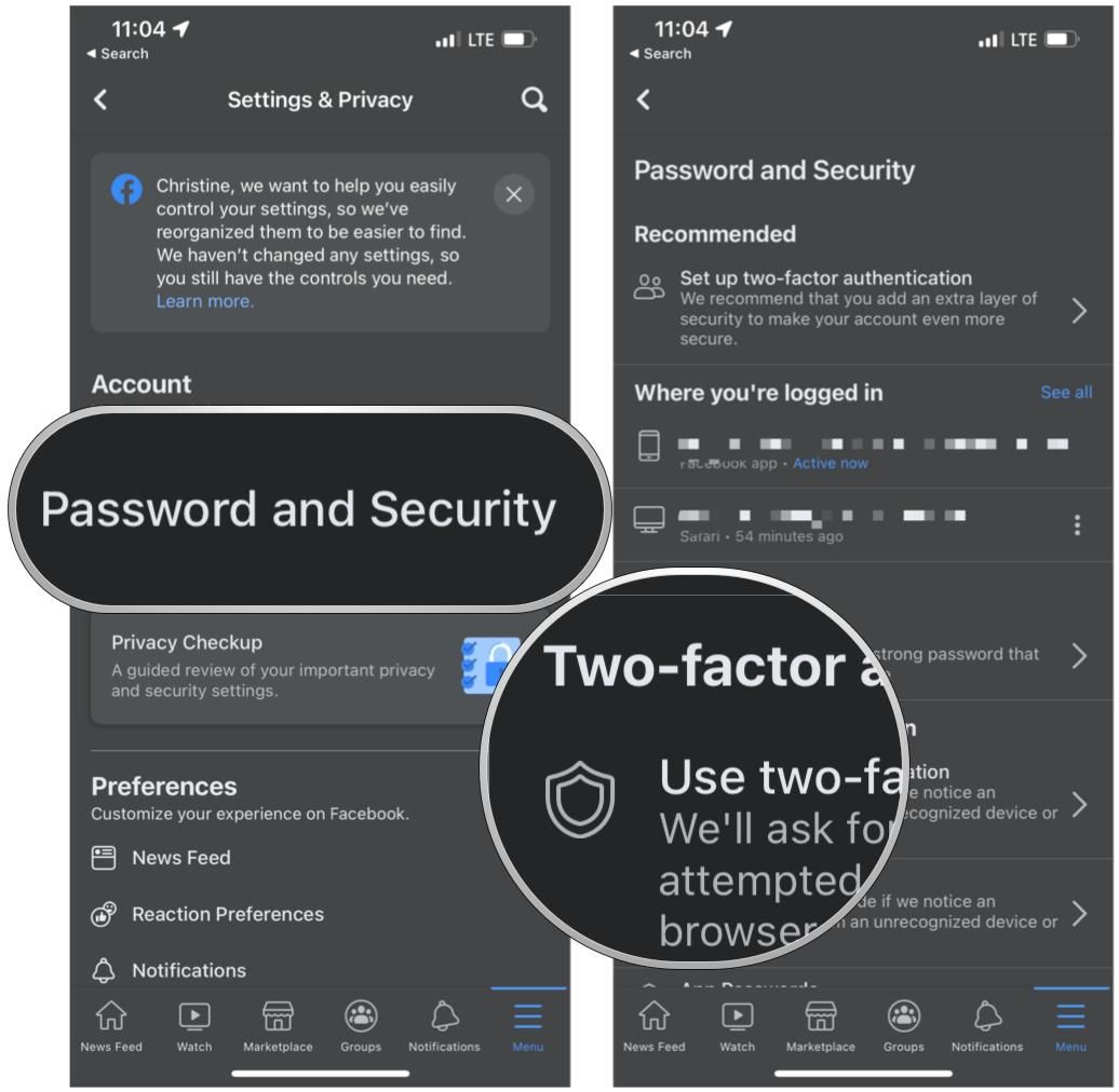 How to set up two-factor authentication for Facebook | iMore