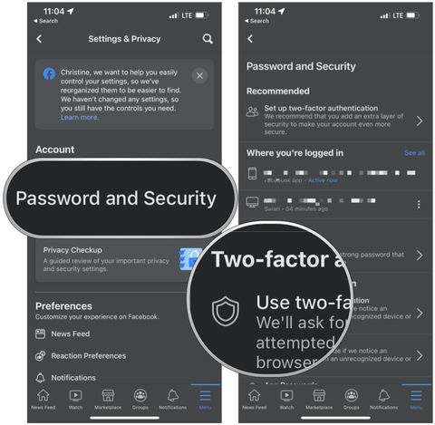How to set up two-factor authentication for Facebook | iMore