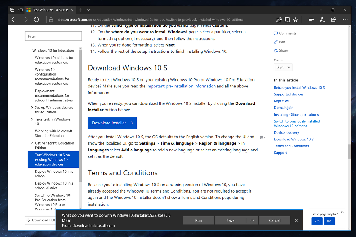 How to easily switch from Windows 10 Pro to Windows 10 S | Windows Central