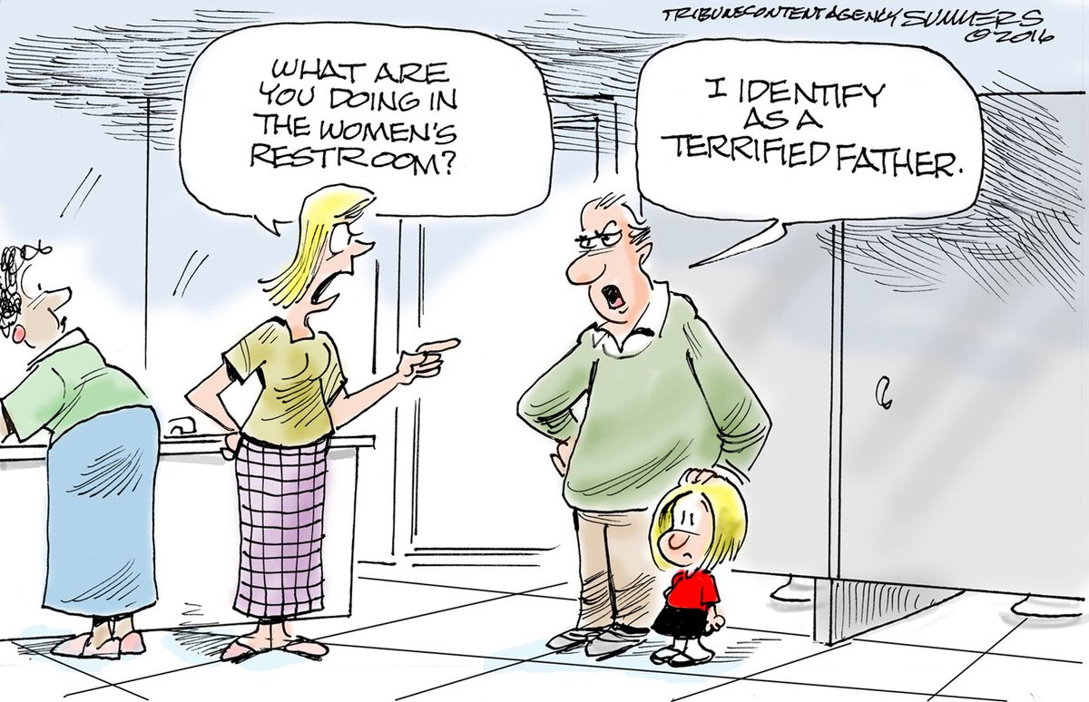 Editorial Cartoon U.S. Trans Bathrooms | The Week