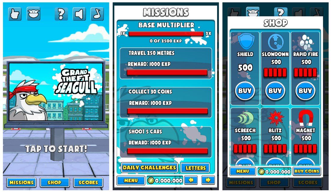 Grand Theft Seagull - a high flying endless runner game for Windows and ...