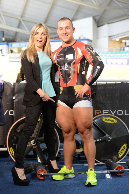 Track cyclist Robert 'Thighs' Förstemann takes on strongmen in ...