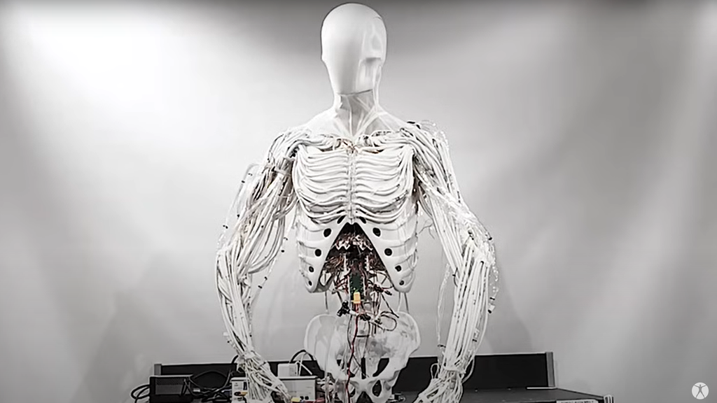 Watch this terrifying robotic torso spring into life | Live Science