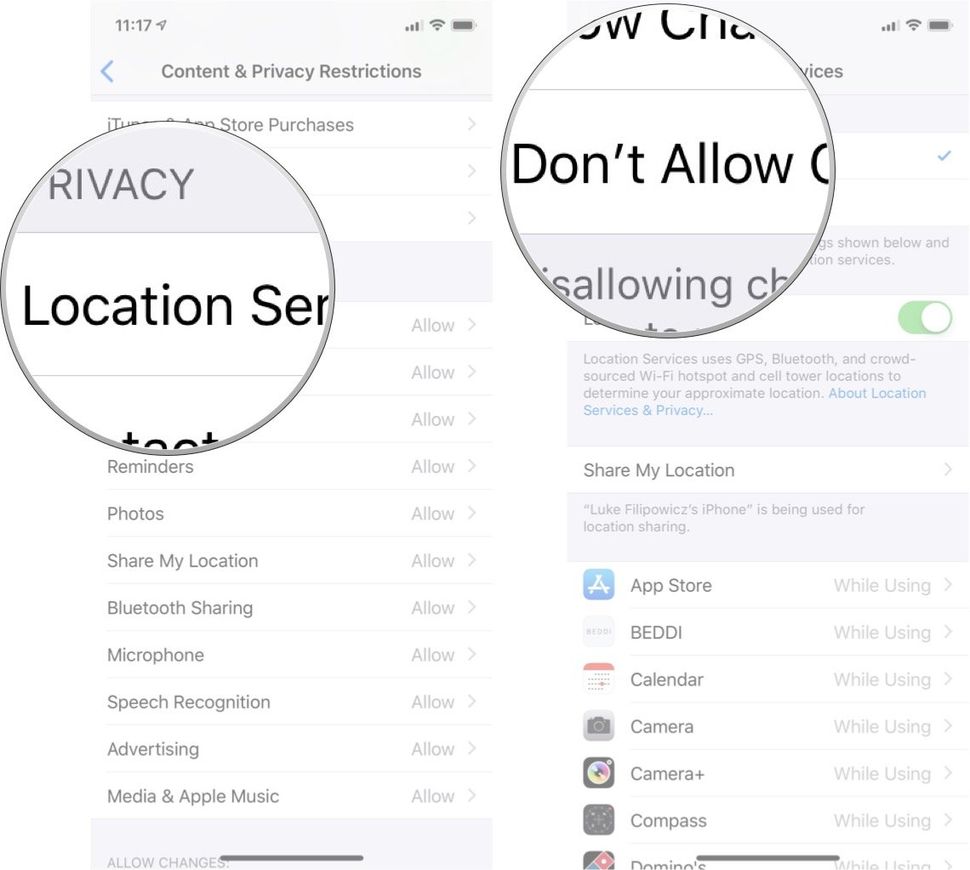 How to restrict privacy settings with parental controls for iPhone or ...