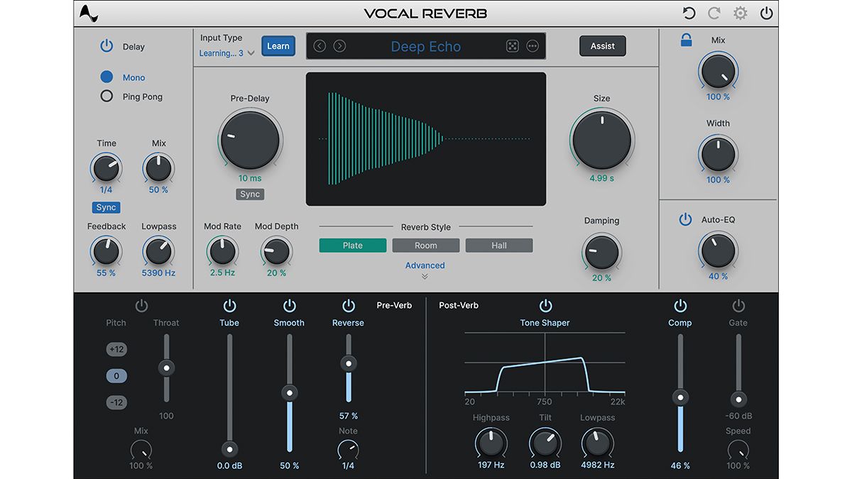Antares’ Vocal Reverb plugin promises to make your singing sound all the sweeter (with a little ...