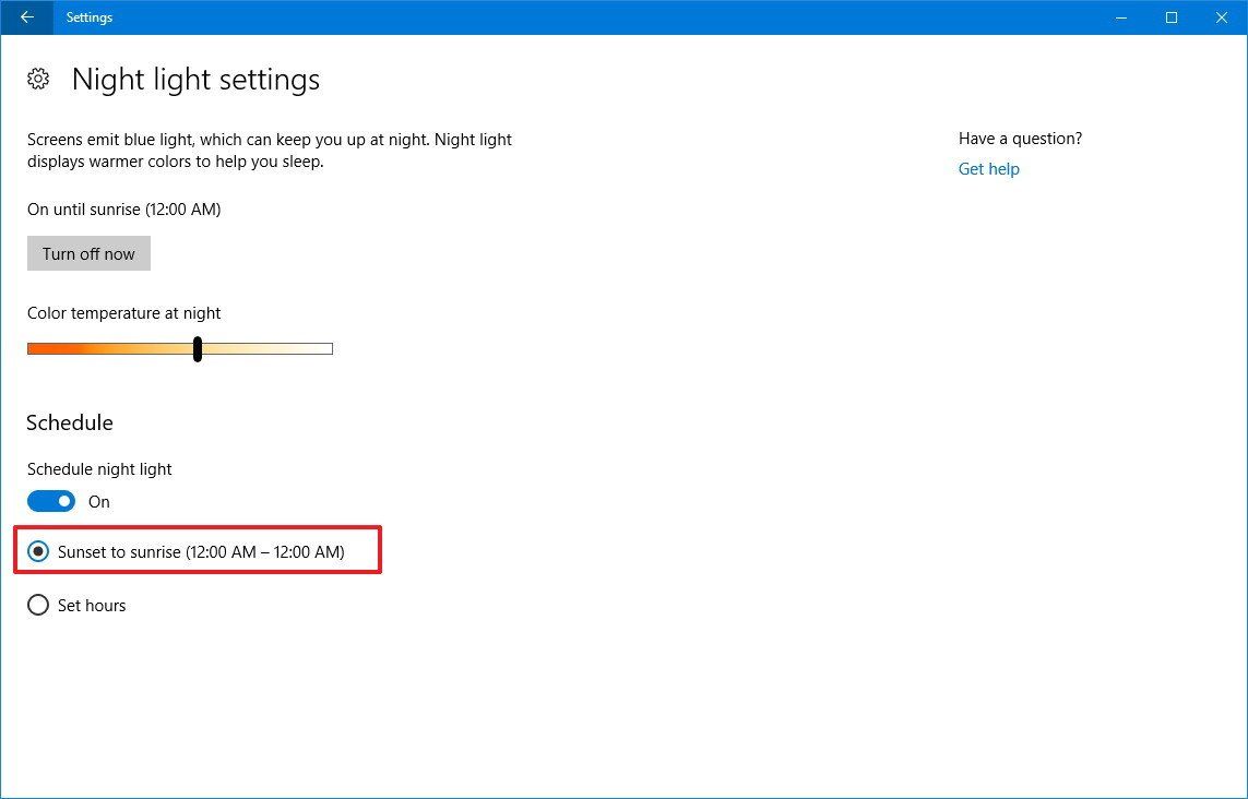 12 days of tech tips: Use Windows 10's Night light to reduce eye strain ...