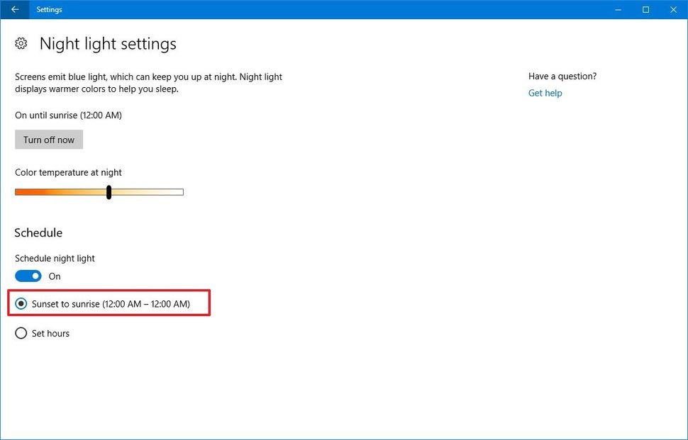 12 days of tech tips: Use Windows 10's Night light to reduce eye strain ...