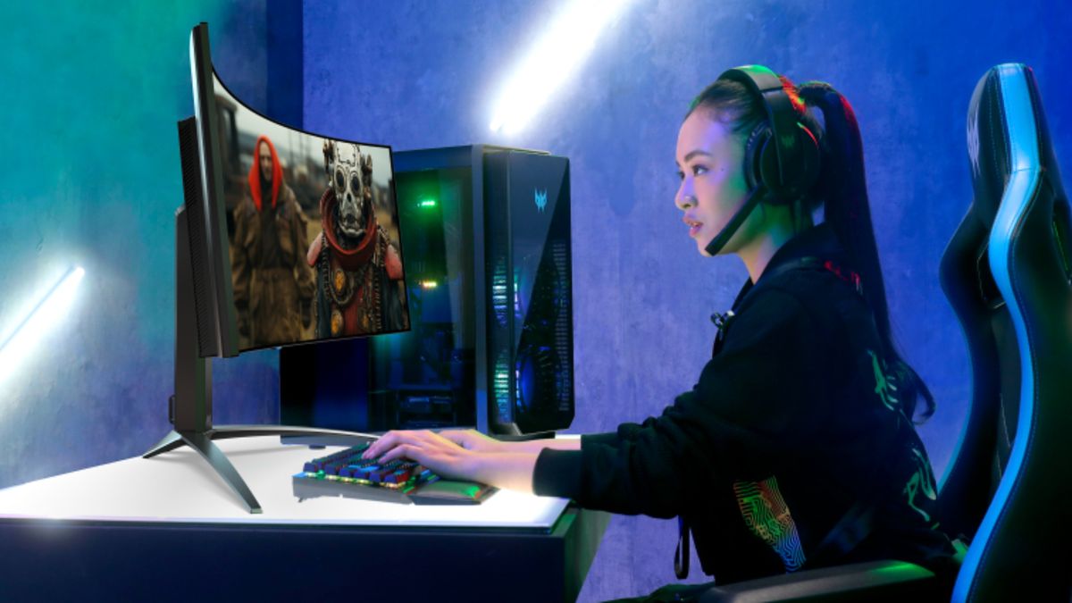 Acer's 57-inch Predator MiniLED 4K monitor is the first desk-dominating ...